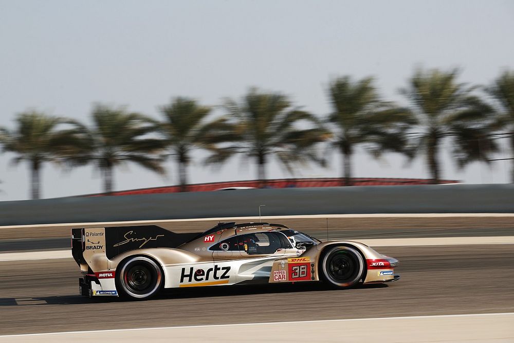 Jota Porsche tops first Bahrain rookie test session as Rossi makes debut