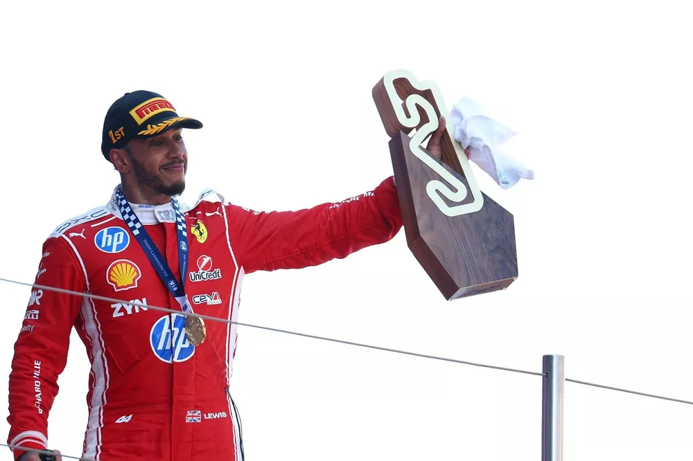 Lewis Hamilton's emotional message on first Ferrari F1 win: "You helped ...