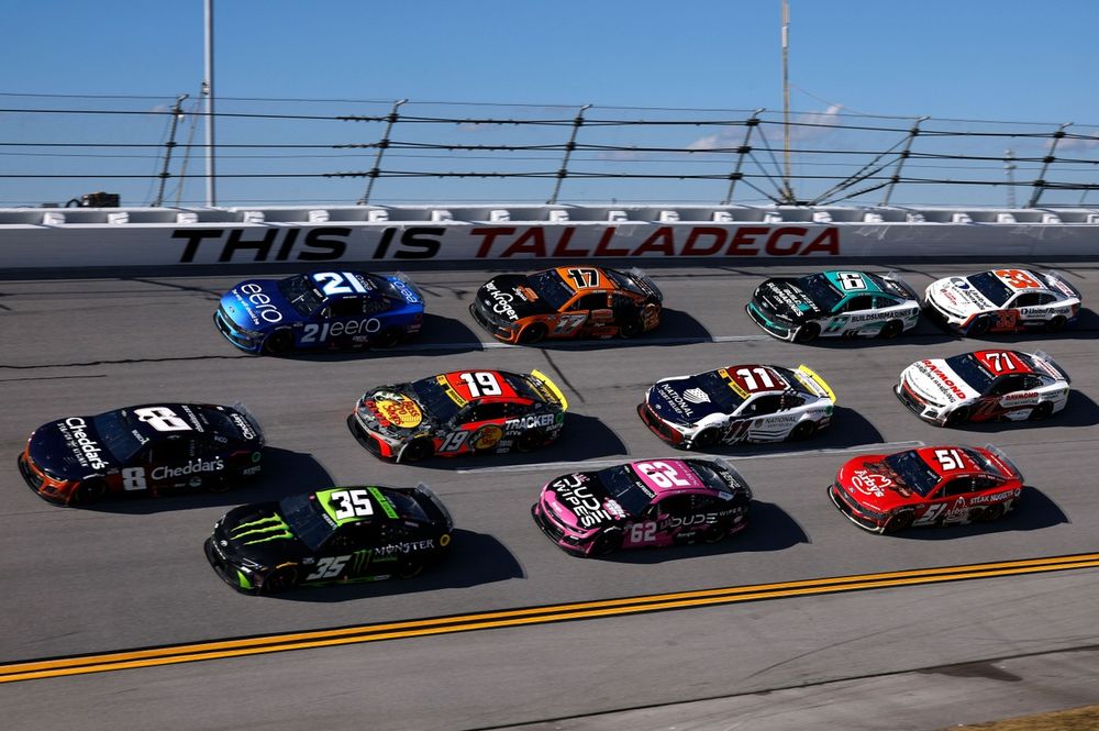 27 different drivers led the Talladega Cup race, nearly toppling NASCAR ...