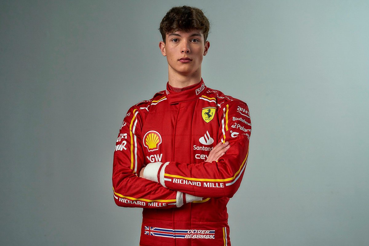 Quién es Oliver Bearman, el sustituto de Sainz en Ferrari F1