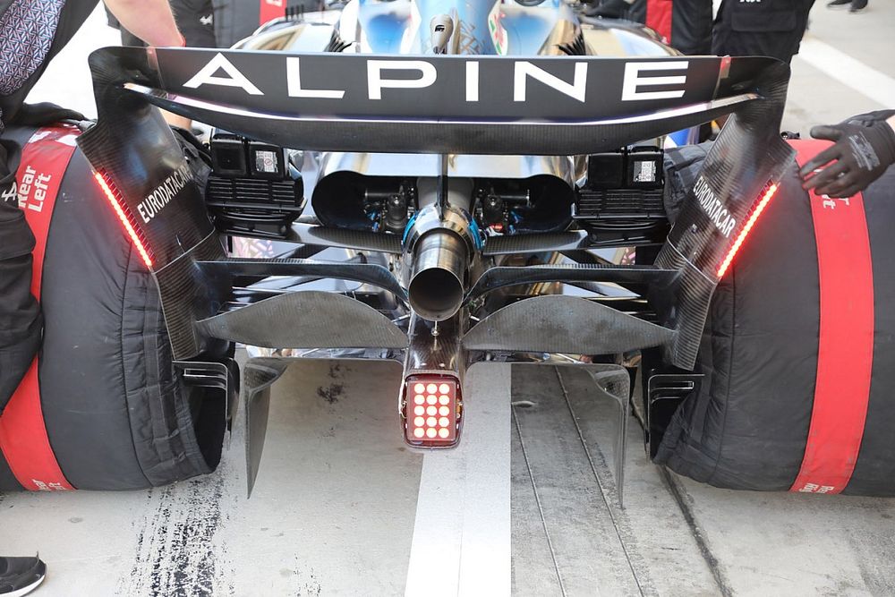 F1 | Alpine: una beam wing piatta, l'altra prolunga l'estrattore