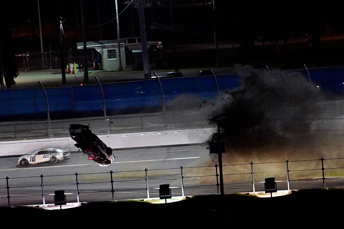 Daytona paves backstretch grass to address safety concerns