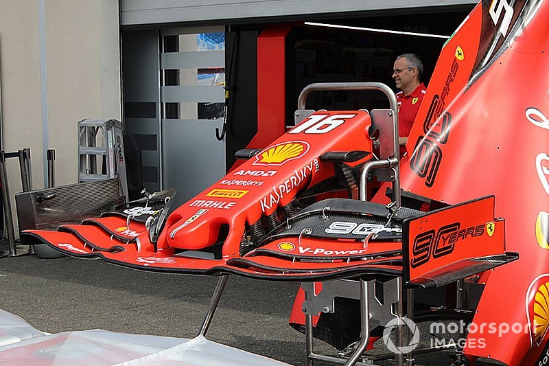 Ferrari introduces new front wing in France