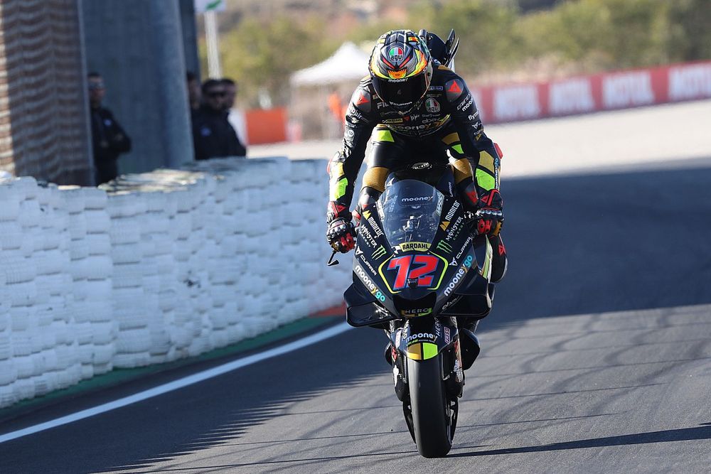 The young Italian embodying his legendary MotoGP team owner