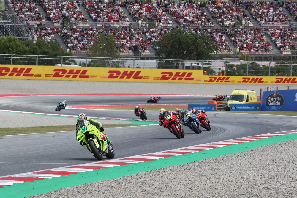 MotoGP Catalan GP: Di Giannantonio wins chaotic Barcelona race