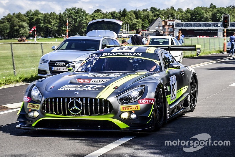 Mercedes-AMG GT3 on the first six grid positions for the Spa 24-hour race