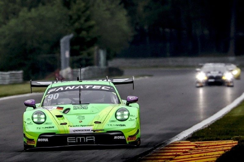 Manthey-EMA mit Porsche 911 GT3 R bei 24h Spa 2023 - P2 beim Test
