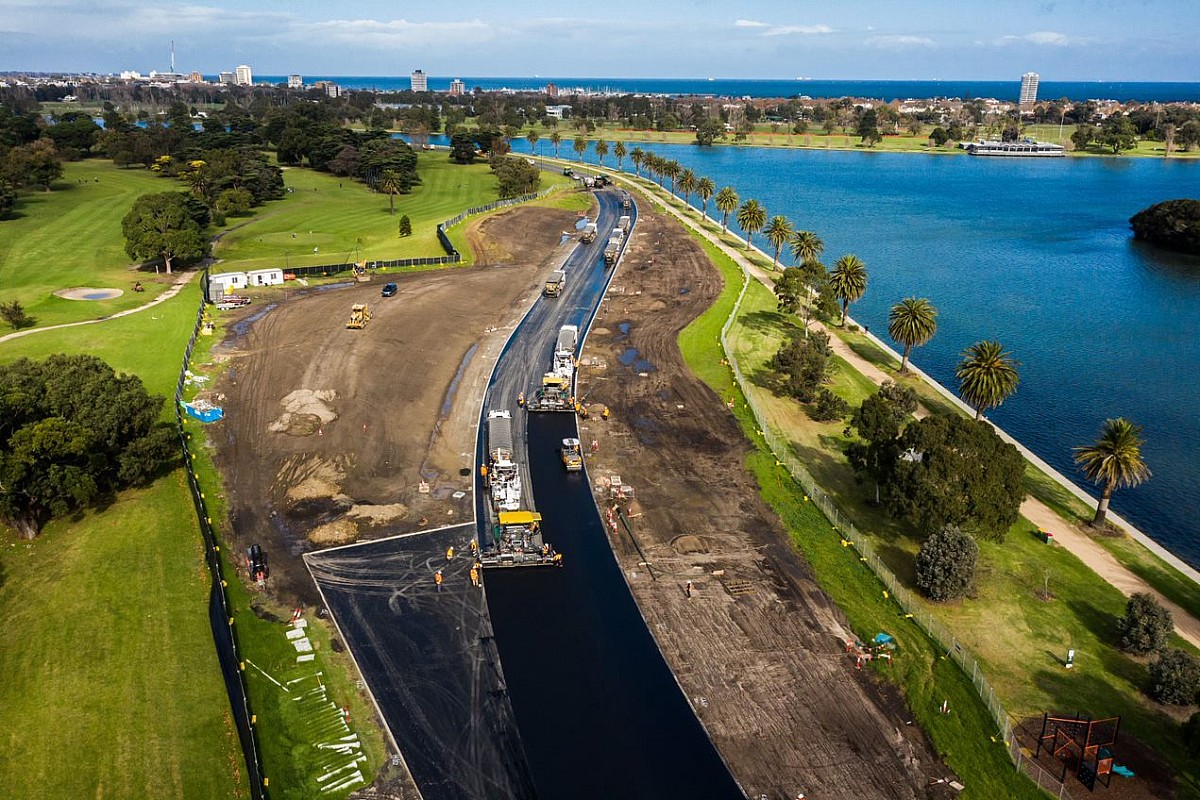 Albert Park Formula 1 pistindeki yenileme çalışmaları tamamlandı