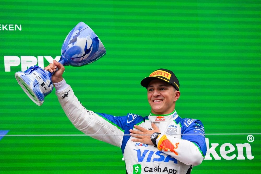 Isack Hadjar issues emotional response to "unreal" maiden F1 podium