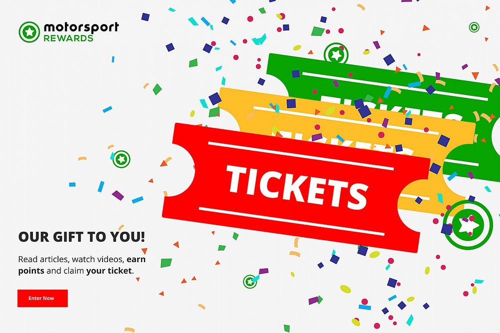 Motorsport Rewards: Chance to receive $100 for tickets