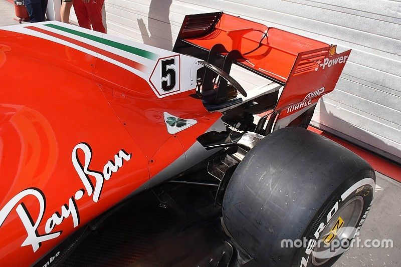 Is a blown wing trick helping Ferrari's speed advantage?