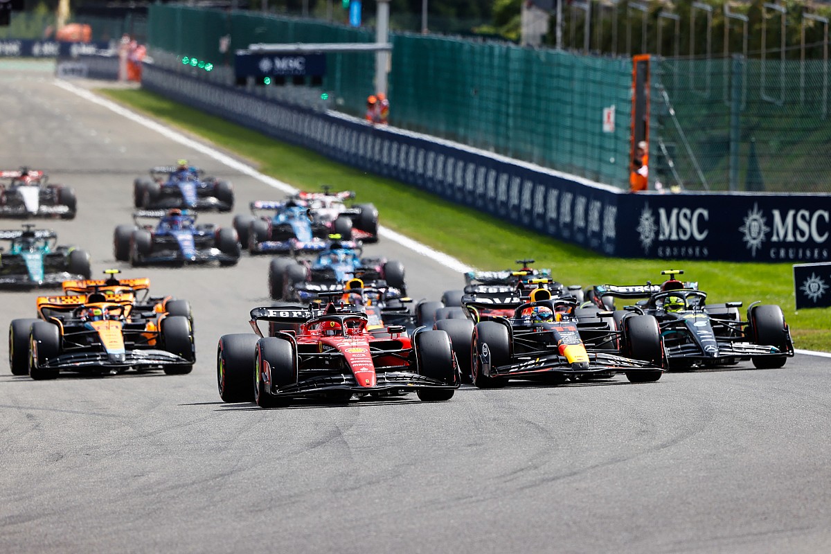 F1 race results: Max Verstappen wins Belgian GP from sixth on grid