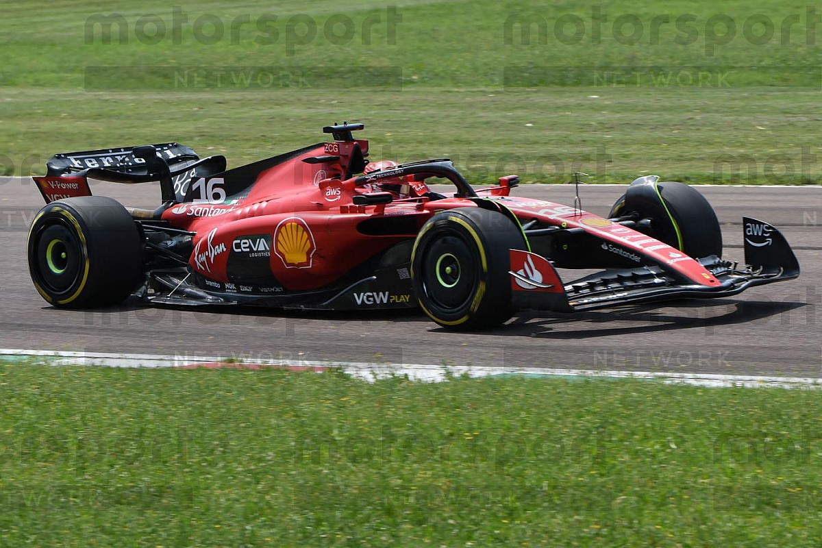 F1 | Ferrari: Leclerc con fondo e ala nuova nel filming day