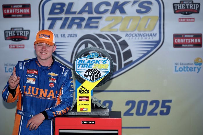 130 races later, Tyler Ankrum snaps winless streak in Rockingham Truck race