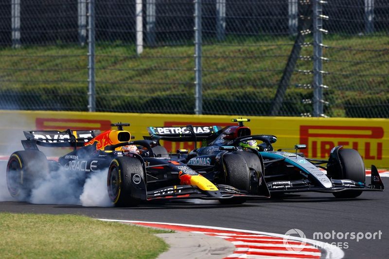 Hamilton califica de "espeluznante" el choque con Verstappen en Hungría