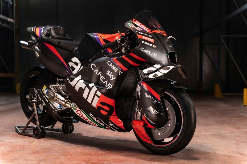 Aprilia dévoile ses couleurs pour la saison 2023 du MotoGP