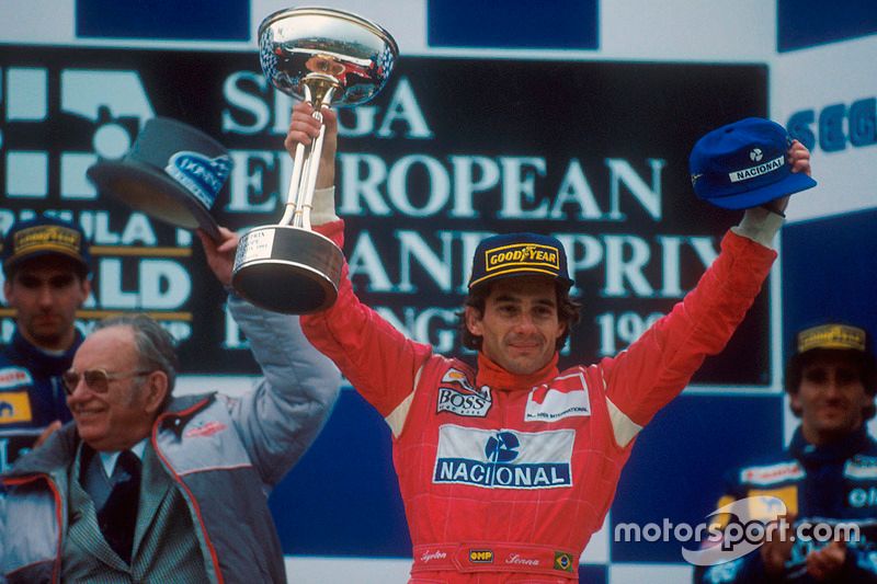Gallery: Best of Senna's podium celebrations