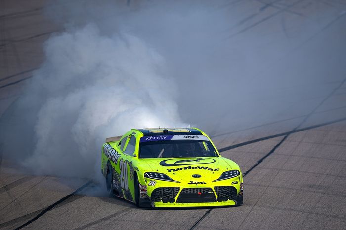 Brandon Jones wins as Cup stars clash in Darlington Xfinity race