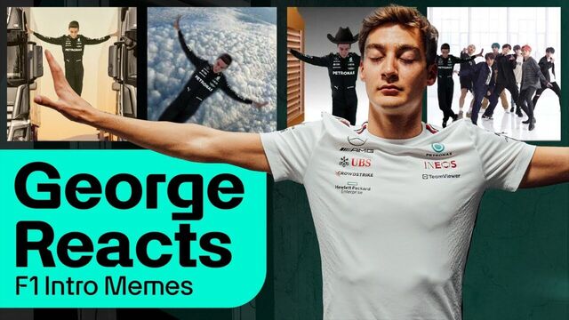 George Reacts to his F1 Intro Pose Memes! - Formula 1 Videos ...