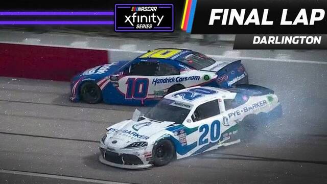 Kyle Larson wins the Xfinity race after a late-race pass - NASCAR ...