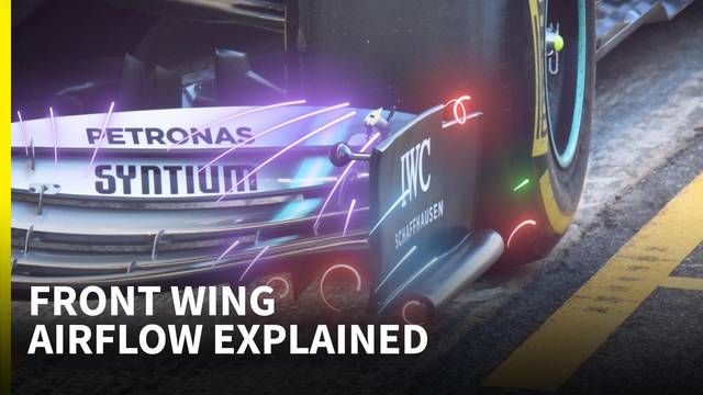 Mercedes v Alfa Romeo: F1 front wing airflow explained - Formula 1 Videos