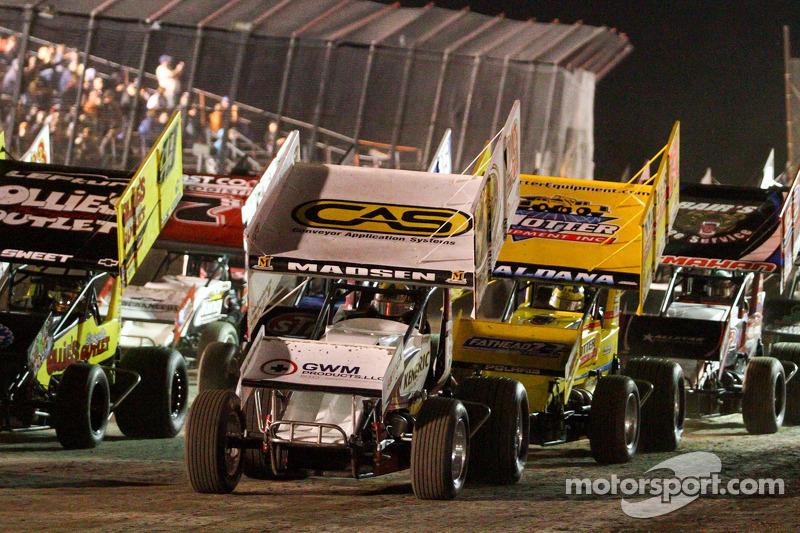 Madsen dominates on Friday at Castrol Raceway, Kinser triggers chain ...